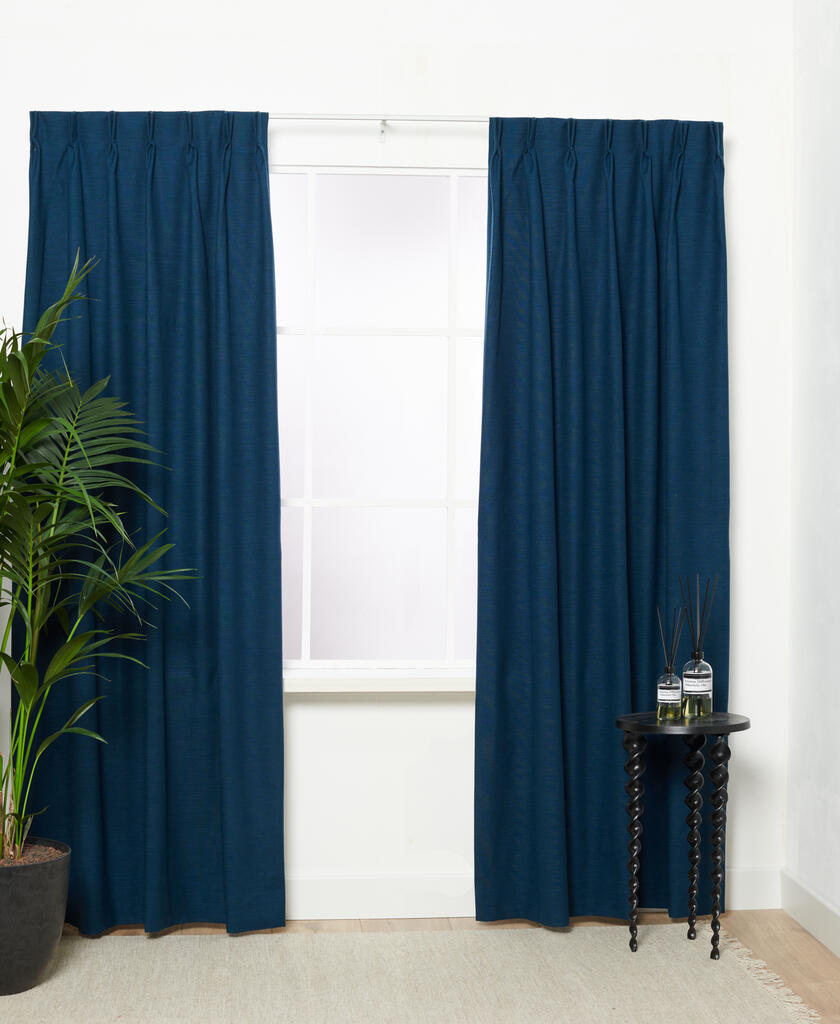 Voordeelgordijnen - Brooklyn Donkerblauw 600 - Voordeelgordijnen