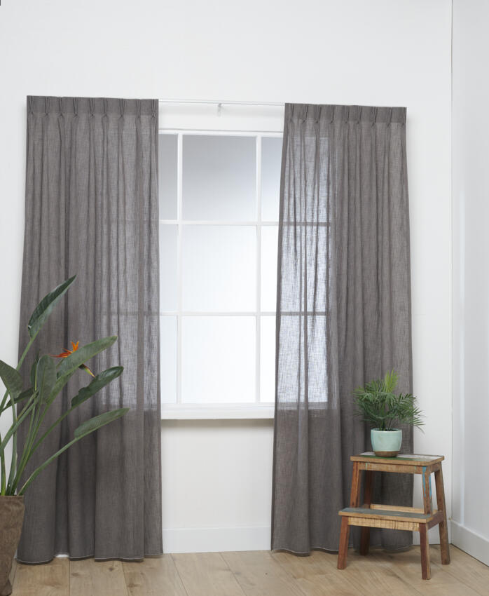 Inbetweens - Inbetween Linnenlook Grijs - Voordeelgordijnen